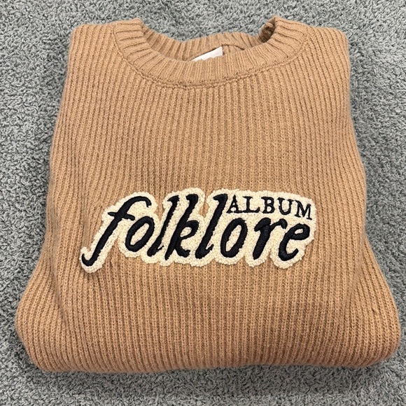 Taylor Swift | Sweaters | Folklore Album Chenille Patch Sweater | Poshmark